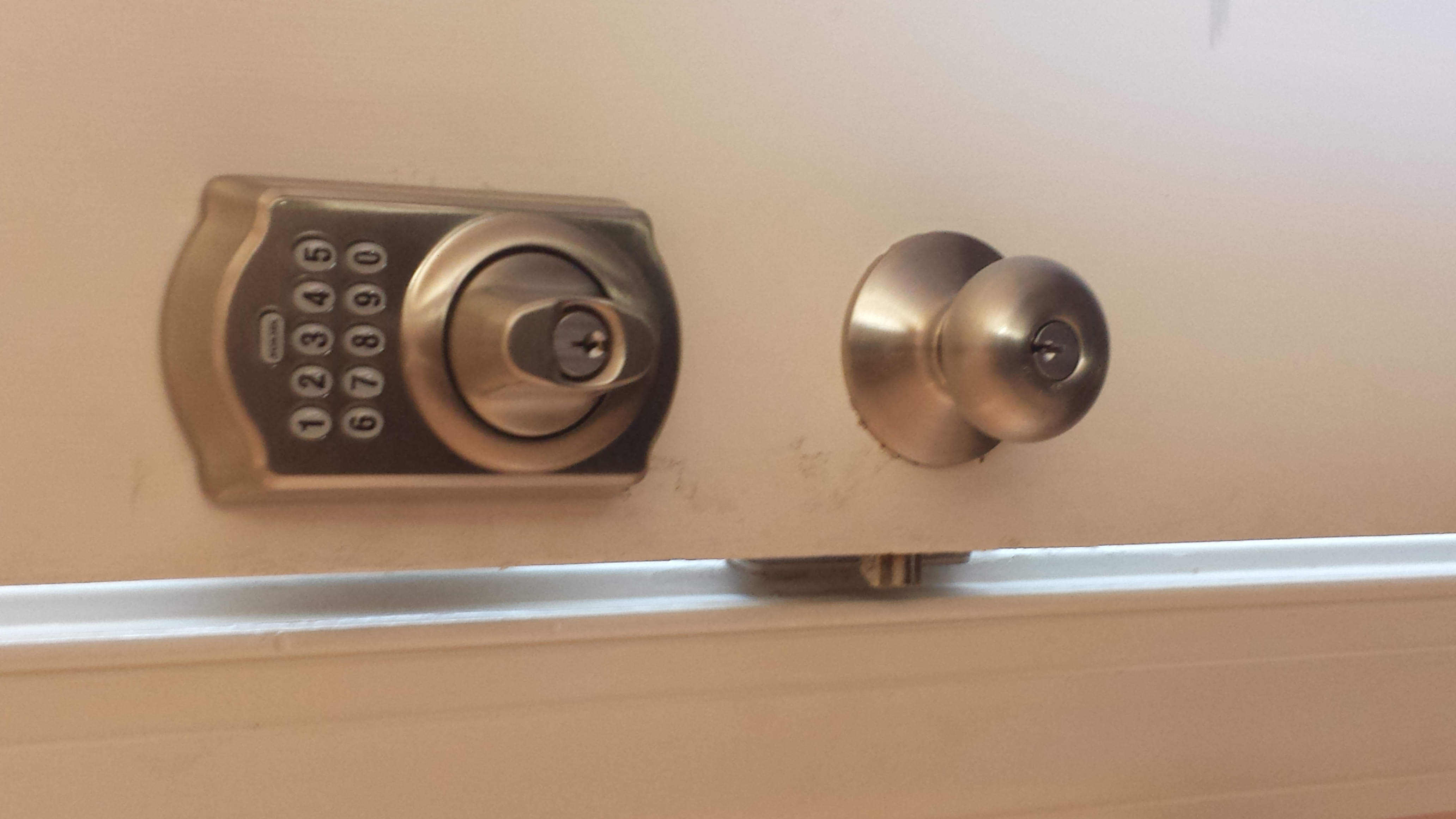 keypad deadbolt - front - Johnny The Locksmith